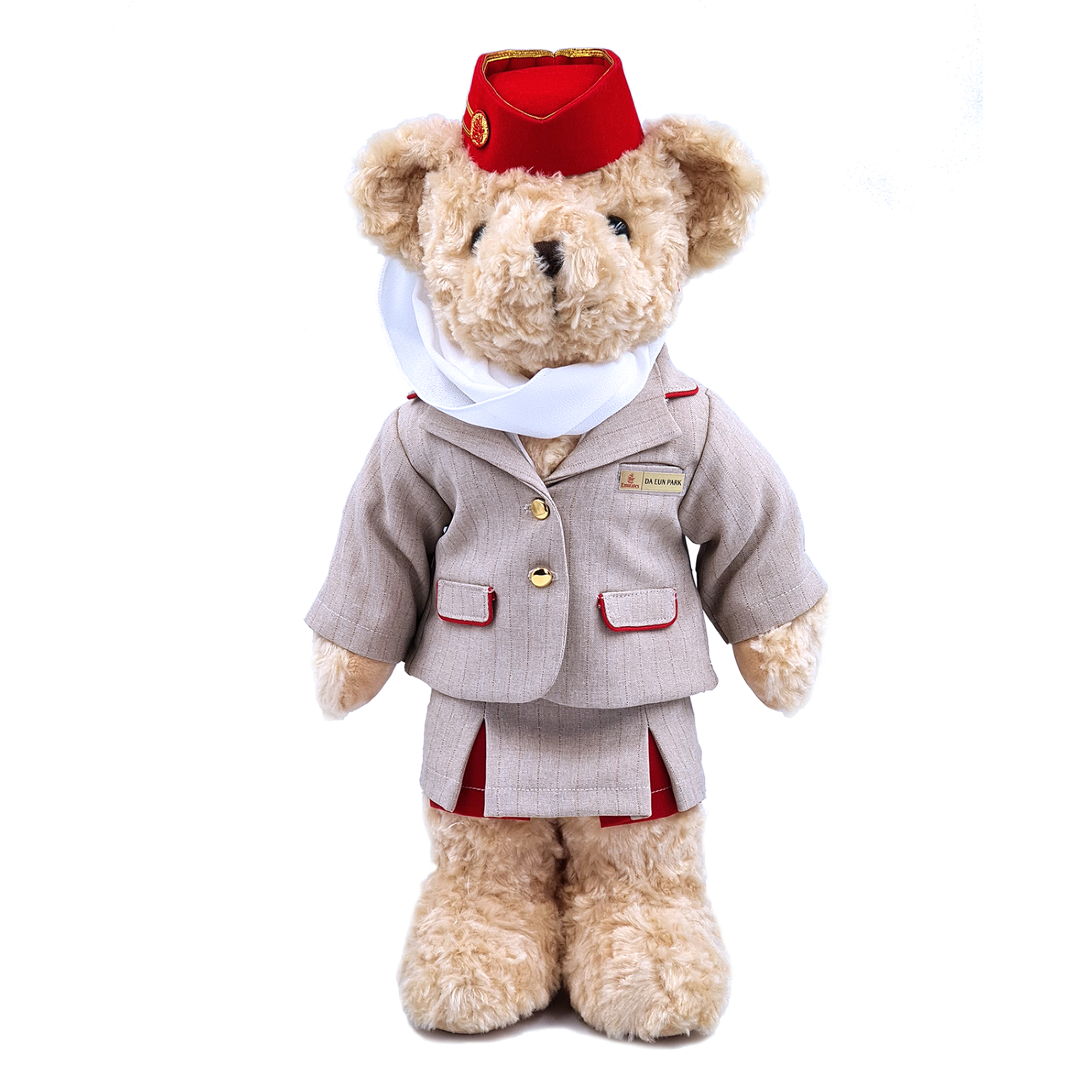 Cathay Pacific male cabin crew teddy bear - FourBearsShop