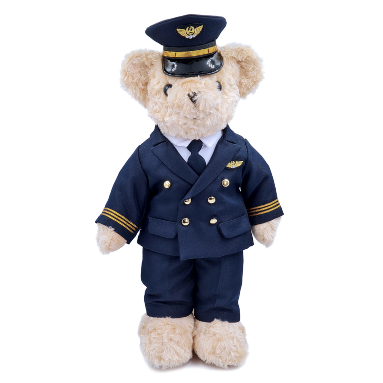 Japan Airlines Pilot teddy bear - FourBearsShop