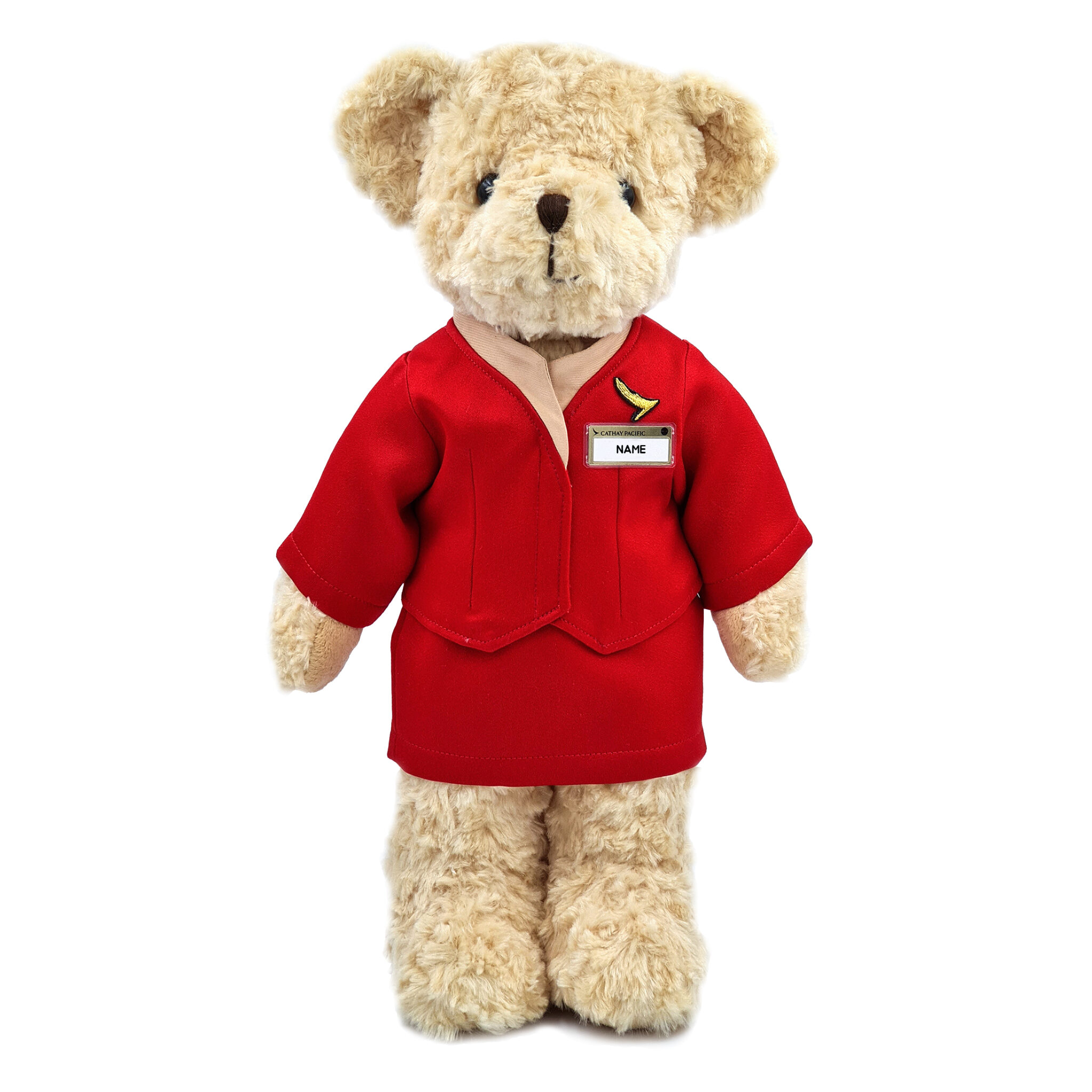 Cathay Pacific female cabin crew teddy bear - FourBearsShop