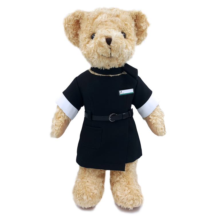 ZIPAIR Female Cabin Crew Teddy Bear - FourBearsShop