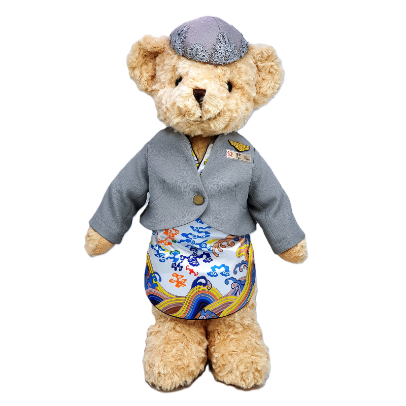 Hainan Airlines Female Cabin Crew Teddy Bear - FourBearsShop