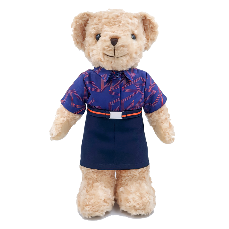Hong Kong Airlines female cabin crew teddy bear - FourBearsShop