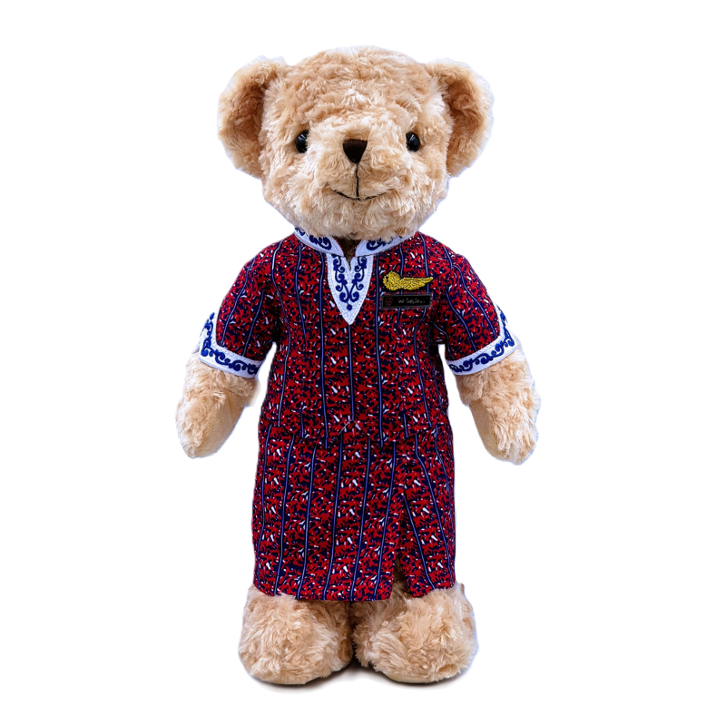 Lion Air female cabin crew teddy bear - FourBearsShop