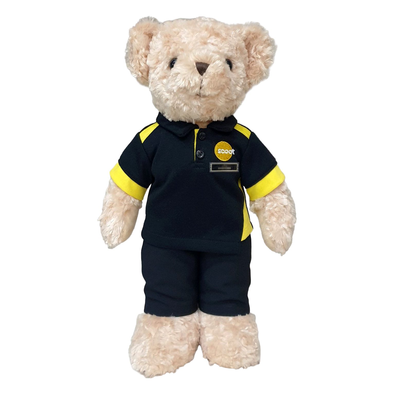 Scoot Air male cabin crew teddy bear - FourBearsShop